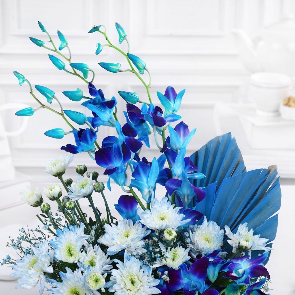 Dreamy Desire Orchids N Daisies Arrangement – Zestta Delight